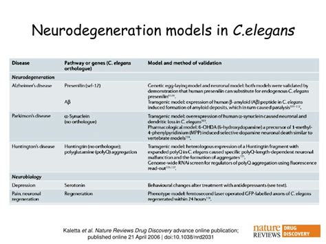 PPT Neurodegenerative Disease Models PowerPoint Presentation ID
