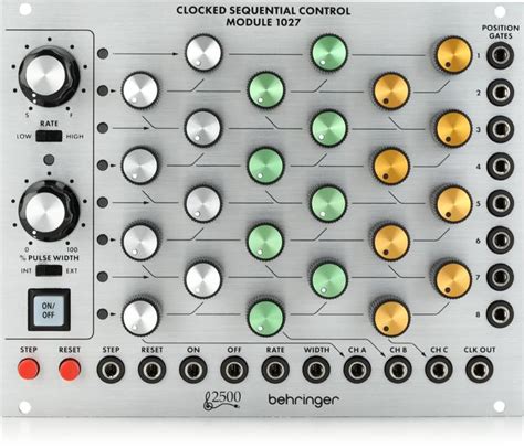 Behringer Clocked Sequential Control Module 1027 8 Step Sequencer Eurorack Module Sweetwater