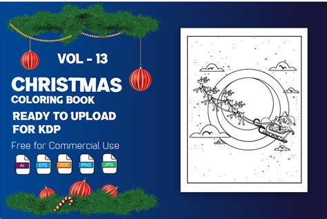 Christmas Coloring Pages For Kdp Graphic By Homyaras Art Gallery · Creative Fabrica