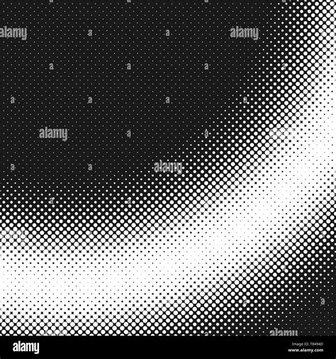Geometric Halftone Dot Pattern Background From Circles Stock Vector