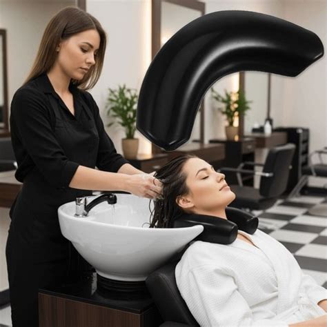 Soft Salon Neck Rest Cushion Silicone Head Washing Pillow For