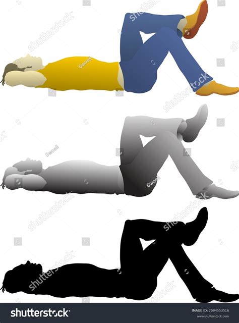Man Lying Down Clipart