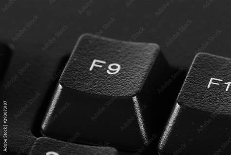 F Key Computer Keyboard Background And Texture Side View Stock Photo Adobe Stock