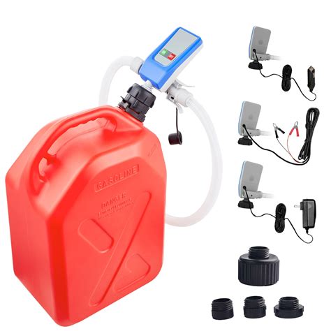 자동 정지 센서가 있는 연료 이송 펌프 누출 방지 탱크 어댑터가 있는 호스 이송 펌프 휴대용 액체 펌프 범용