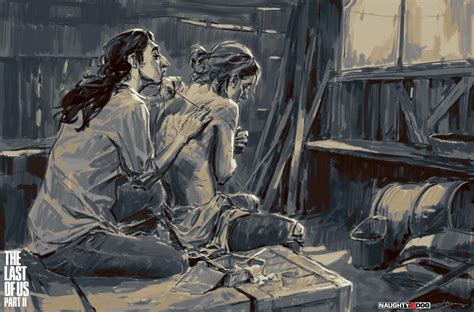 Dina Treating Ellie Art The Last Of Us Part Ii Art Gallery In 2022