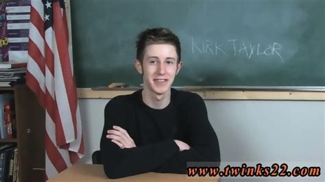 Naked Gay College Sex Kirk Taylor Is Seated At A Desk And Theres A