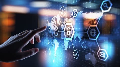 Cyber Security Information Privacy Data Protection Internet And Technology Concept On Virtual