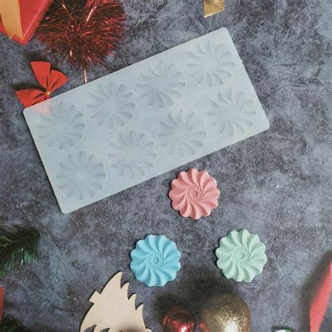 새로운 볼텍스 모양 실리콘 몰드 초콜릿 에폭시 몰드 Diy 바 몰드 케이크 장식 도구 푸딩 무스 가제트 만들기 주얼리 만들기