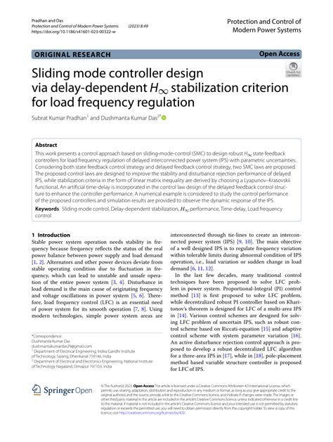 Pdf Sliding Mode Controller Design Via Delay Dependent H Infty