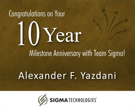 Sigma Technologies Ltd On Linkedin Congrasts Alex Yazdani
