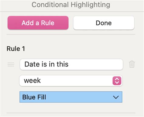 numbers conditional highlighting apple community