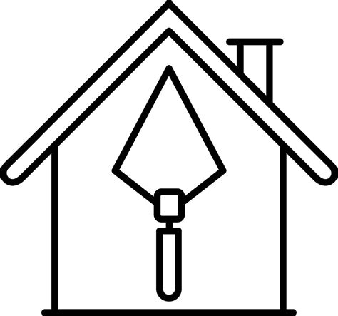 House Construction Line Icon 36735912 Vector Art At Vecteezy