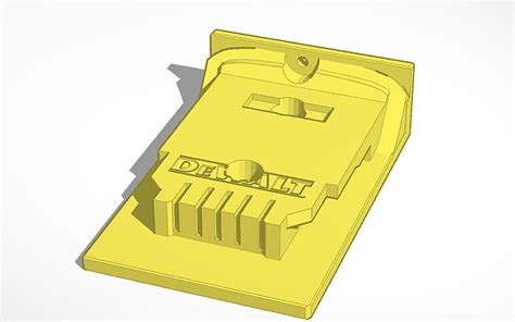3d Design Dewalt 20v Tool Mount Tinkercad