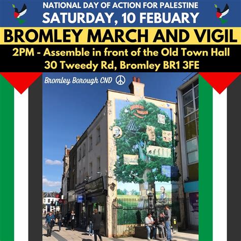 Ceasefire Now March And Vigil Bromley Cnd
