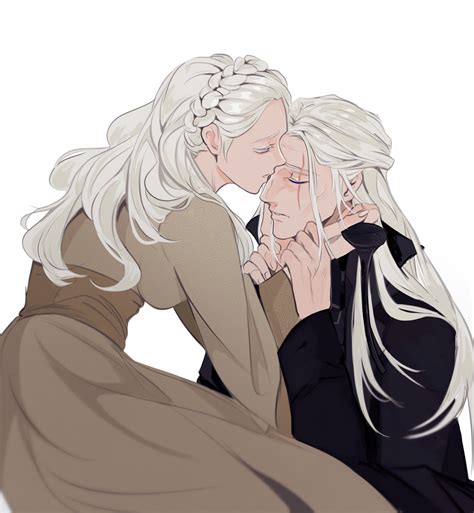 Aemond Targaryen And Helaena Targaryen A Song Of Ice And Fire And More Drawn By Jinniwiin