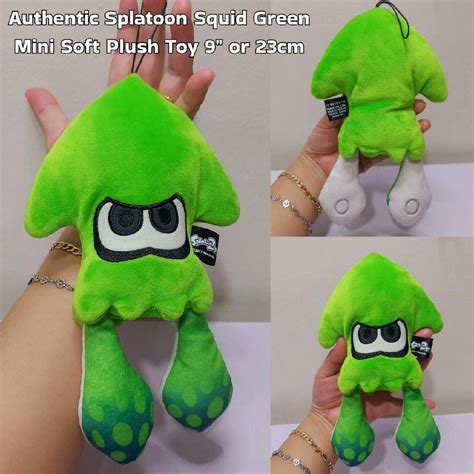 Authentic Splatoon Squid Green Mini Soft Plush Toy Shopee Philippines