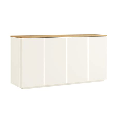 Agnes Curved Edge 150cm Wide Sideboard White Daals