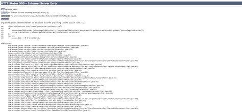 Stack Track When Loading Confluence