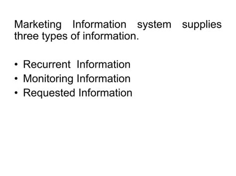 Marketing Information System Pptx