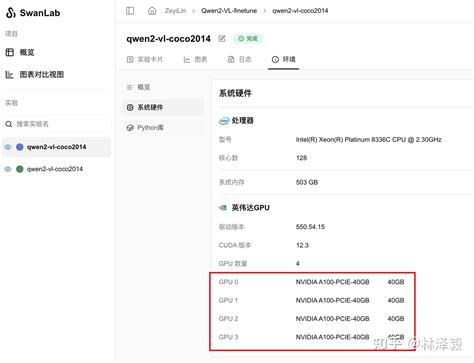 Qwen VL多模态大模型微调实战 SwanLab官方文档