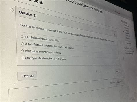High Quality Solution Question 21affect Both Nominal And Real Variables Do