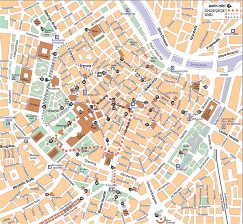 Vienna City Map Vienna Austria City Center Map Austria