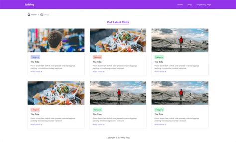 Tailblog Free Tailwind Css Blog Template Larainfo