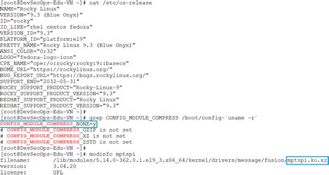 Linux kernel module trên Rocky Linux 9 và Ubuntu Server 22 04 có gì