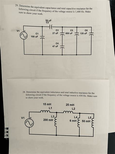 Solved 29 Determine The Equivalent Capacitance And Total