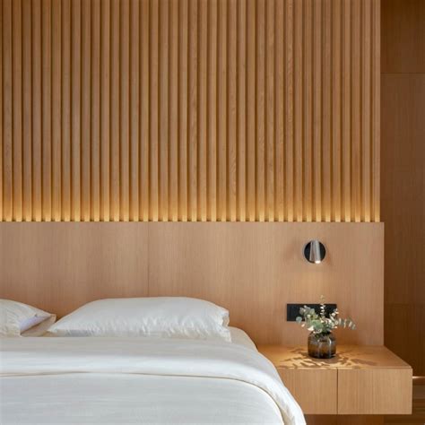 Symphony Collection Bamboo Timber Ribbed Slatted Scalloped Look Wall