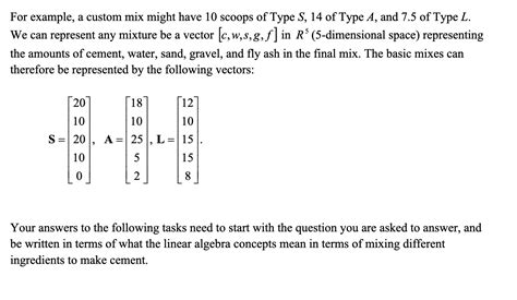 Solved Problem Concrete Mix Which Is Used In Jobs As Chegg Com