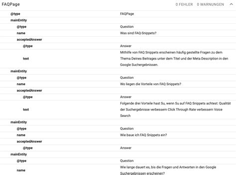FAQ Snippet Schema Generator Lightweb Media GmbH