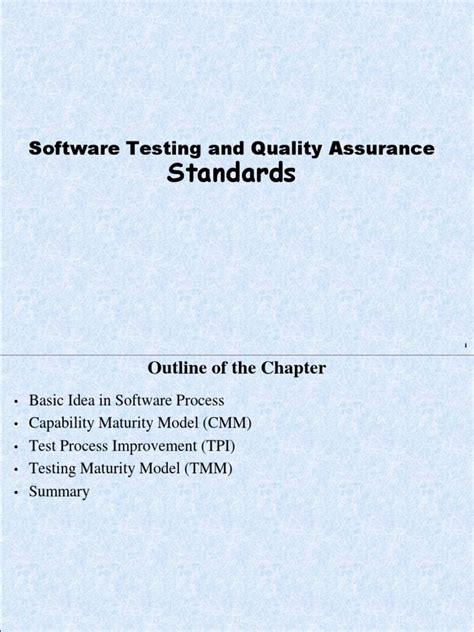 cmm tmm pdf software testing information management