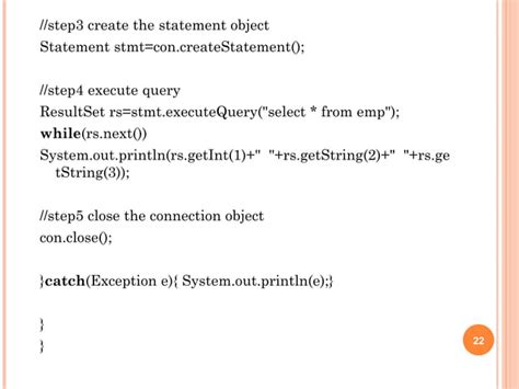 4 Database Connectivity Using Jdbc Ppt 4 Database Connectivity Using Jdbc Ppt
