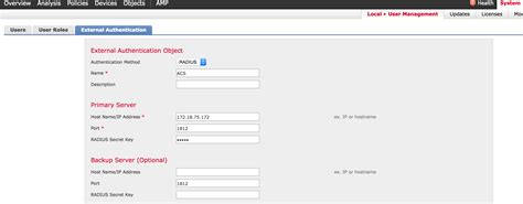Integration Of FireSIGHT System With ACS 5 X For RADIUS User Authentication Cisco