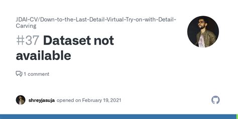 Dataset Not Available Issue JDAI CV Down To The Last Detail Virtual Try On With Detail