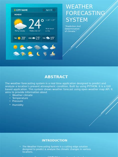 Weather Forecasting System Pdf Weather Forecasting Weather