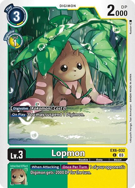 Lopmon Infernal Ascension Digimon Card Game