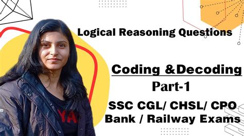 Logical Reasoning Coding And Decoding SSC CGL CHSL CPO Bank Exams Part YouTube