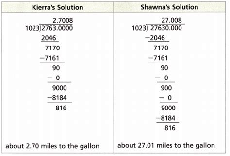 Into Math Grade Module Lesson Answer Key Divide Multi Digit Decimals CCSS Math Answers