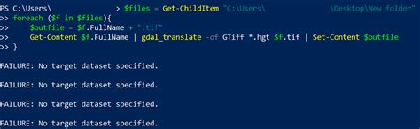 Geotiff Tiff Batch Conversion Of Hgt Files To Tif Using Powershell