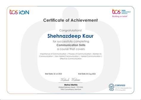 Shehnazdeep Kaur On Linkedin Communication Tcs Tcsioncareeredge