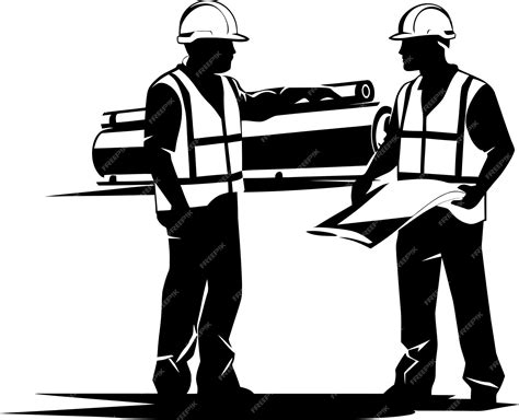 Blueprint Brotherhood Engineers With Paper Icon Technical Troupe Engineer Duo Emblem Premium