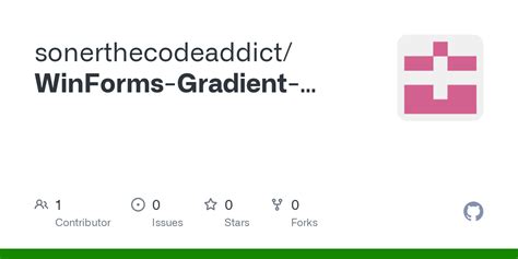 Github Sonerthecodeaddictwinforms Gradient Panel