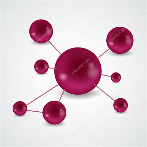 Molecular Structure Of The Molecule Stock Vector By ©chorniy10 53184159