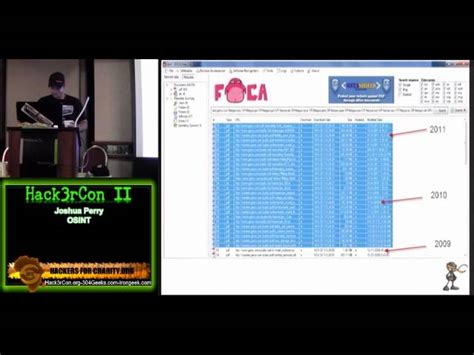Hack3rcon Talk Hack3rcon Ii 1 4 Joshua Perry Osint From Youtube Class Central
