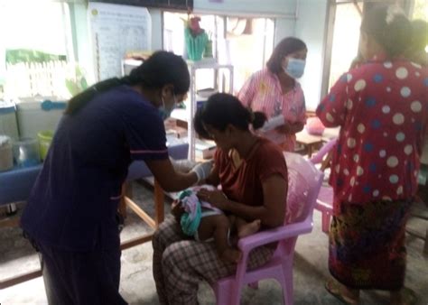 စဉ့်ကိုင်မြို့နယ်၌ တစ်နှစ်ခွဲအောက် ကလေးငယ်များနှင့် ကိုယ်၀န်ဆောင်မိခင်များအား ပုံမှန်ကာကွယ်ဆေးဆက