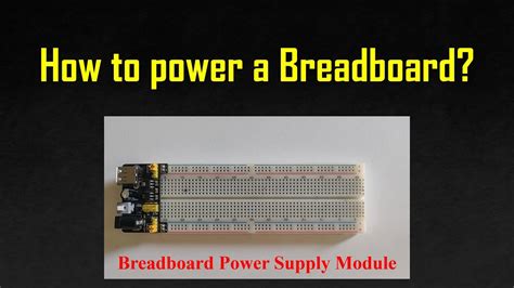 Breadboard Power Supply Module How To Use It Youtube