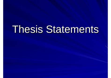 Thesis Statement Ppt 75377 Lecture 23 Organizational Structure Design