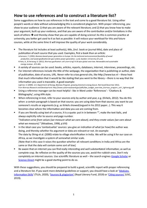 How To Use References And Construct A Reference List How To Use References And To Construct A